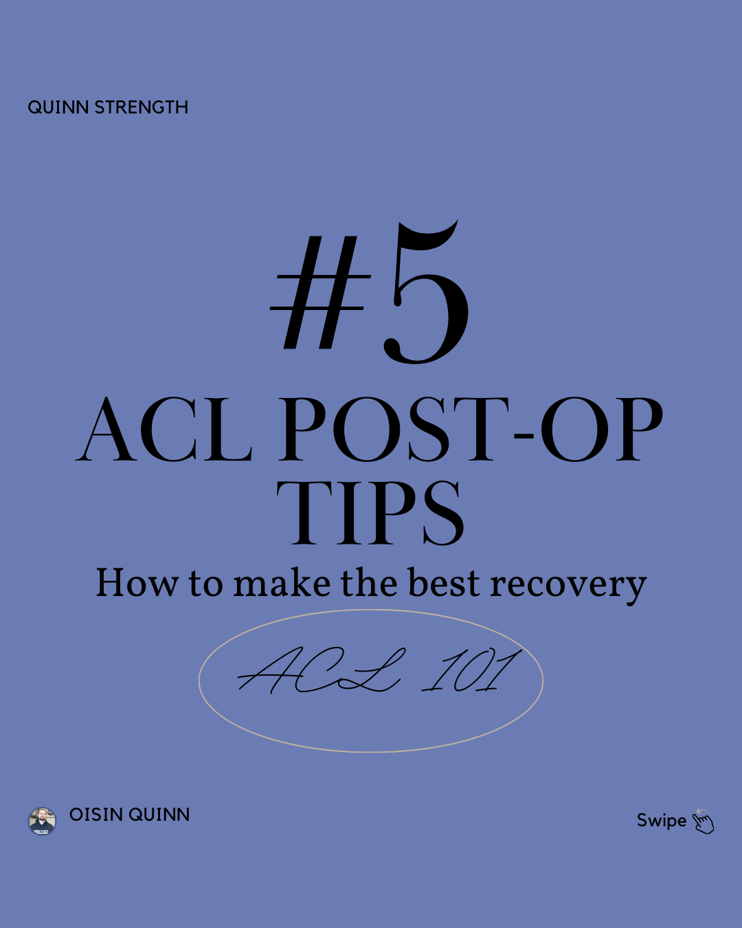 TOP 5 ACL POST-OP TIPS – Quinn Strength and Conditioning